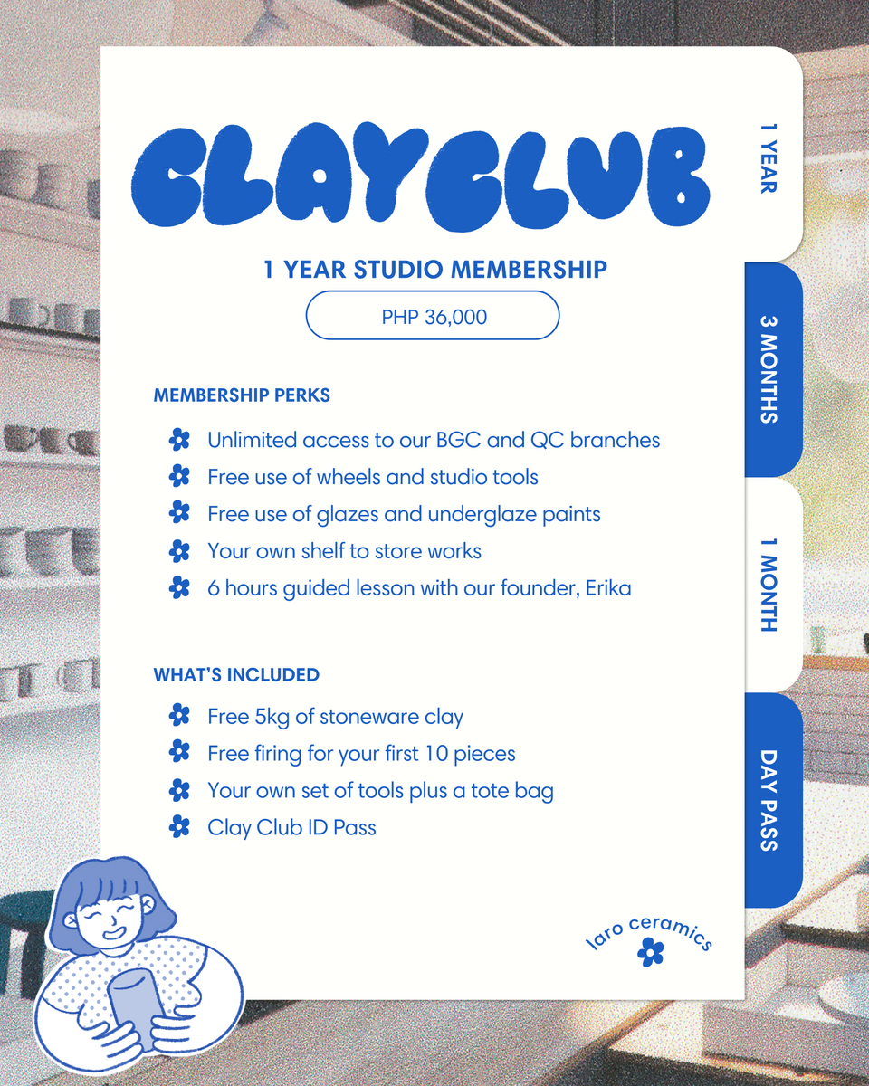 Clay Club Studio Membership – Laro Ceramics